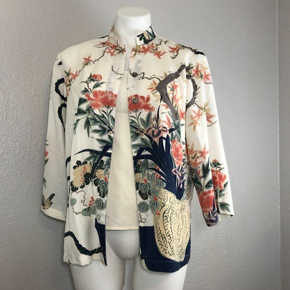 Citron | Tops | Citron Santa Monica 2 Piece Art To Wear Set Silk | Poshmark